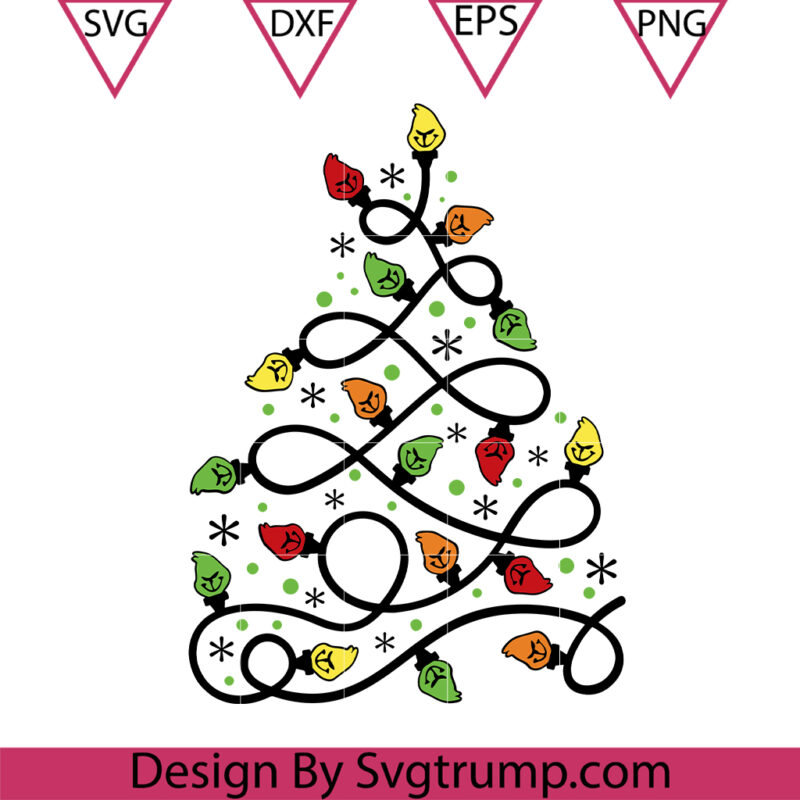 Grinch Light Footsteps Svg, Christmas Light Footsteps Svg - SVGTrump