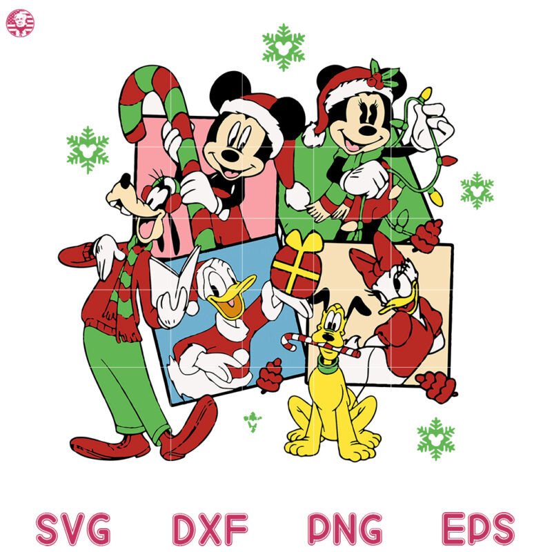 Winnie The Pooh And Friends Christmas Svg, Winnie The Pooh Christmas ...