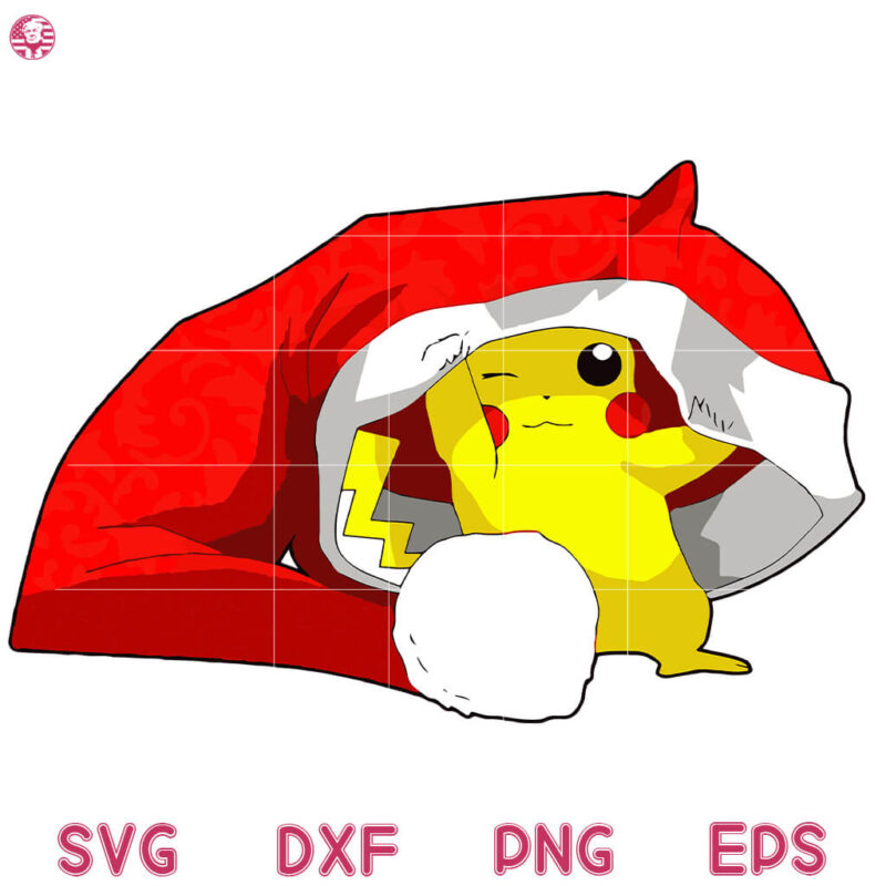 Pokemon Pocket Christmas Svg, Santa Pokemon Svg, Merry Christmas Svg ...