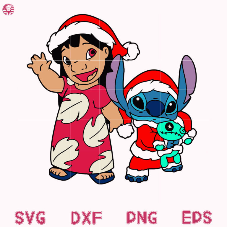 Stitch And Lilo Scrump Christmas Svg, Stitch Christmas Scrump Svg, Lilo ...